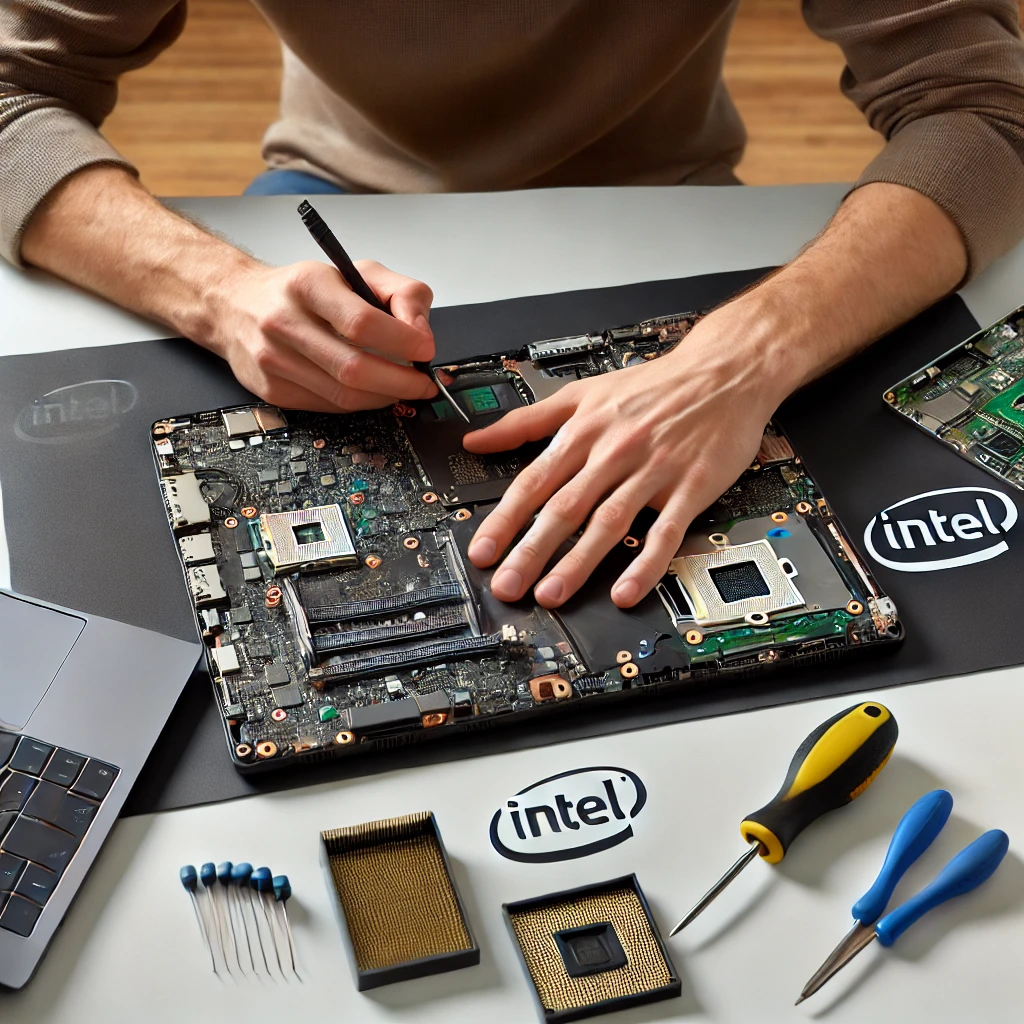 Intel laptop motherboard replacement at Moe Repair in Burnaby